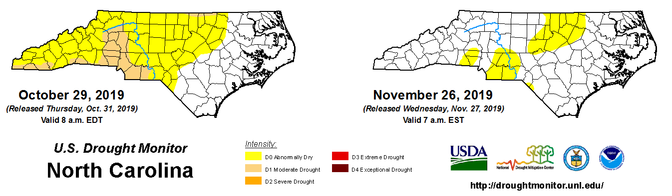 November Sees Cooler Weather and Drought Recovery – North Carolina ...