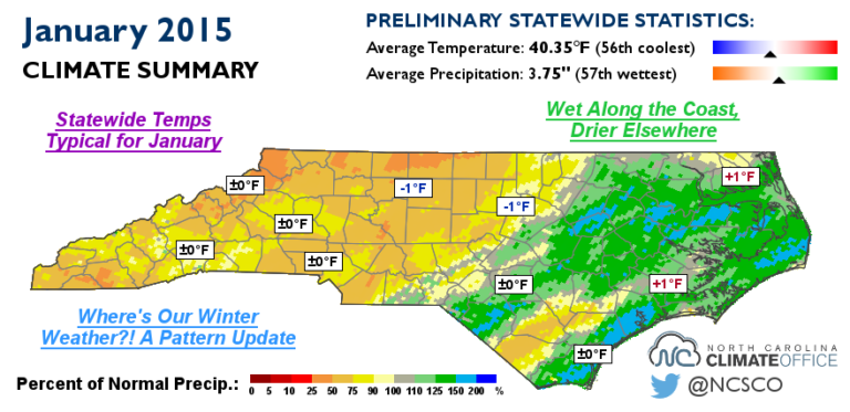 January Brought Near-Normal Conditions to NC – North Carolina State ...