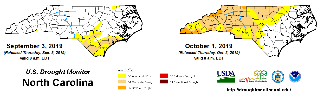 A Hot, Dry September Sees Drought's Rapid Return | North Carolina State ...
