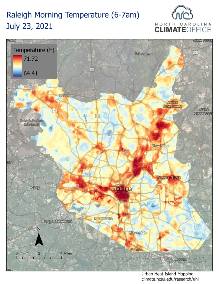 Urban Heat Island Temperature Mapping Campaign – North Carolina State ...