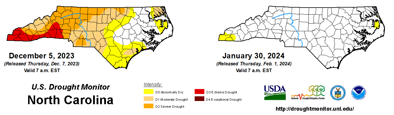 Drought Disappears as January Stays Wet in the West | North Carolina ...